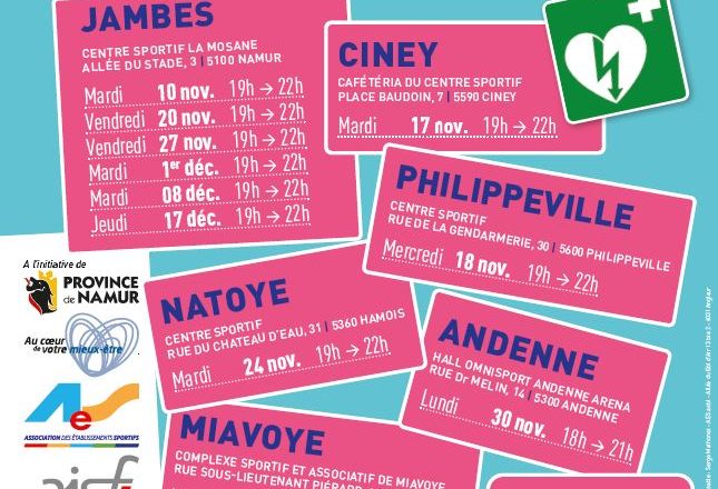 Formation gratuite à l'utilisation du DEA en province de Namur | LFFS Namur